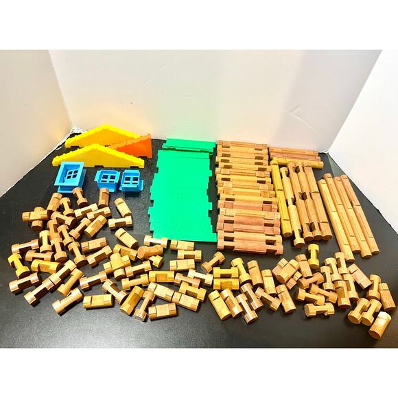 Lincoln Logs | Toys | Knex Lincoln Logs Wolfs Lodge Replacement 35 ...